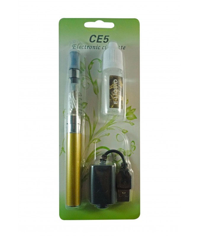 CIGARRILLO ELECTRÓNICO EGO CE5 CON ESENCIA GRATIS DORADOS