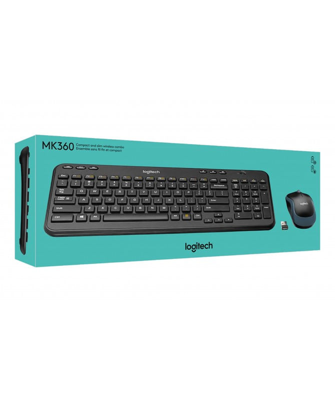 Combo Logitech teclado y mouse inalámbrico