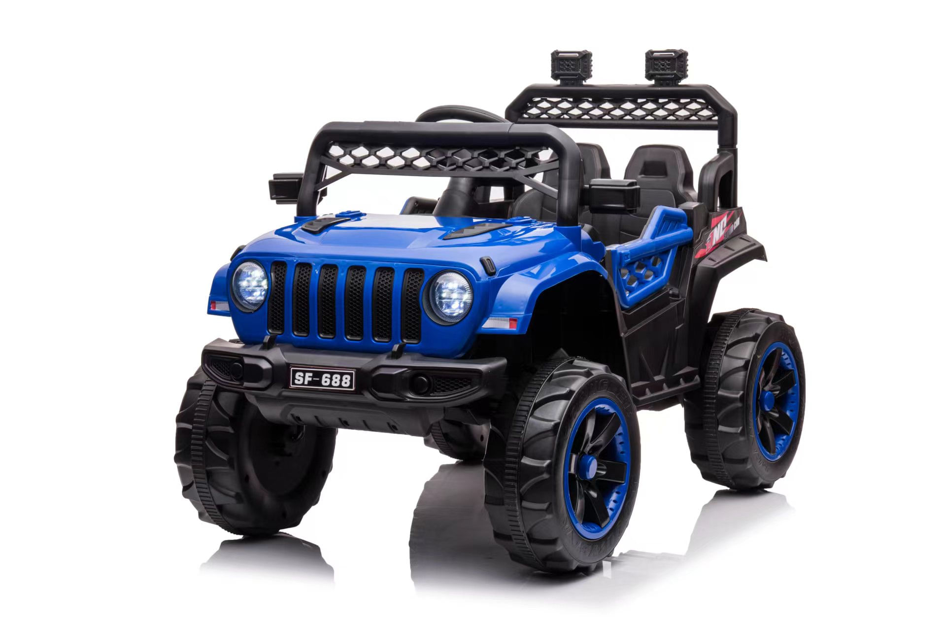 Carro a batería jeep 3550008-2R con parachoques - Novicompu